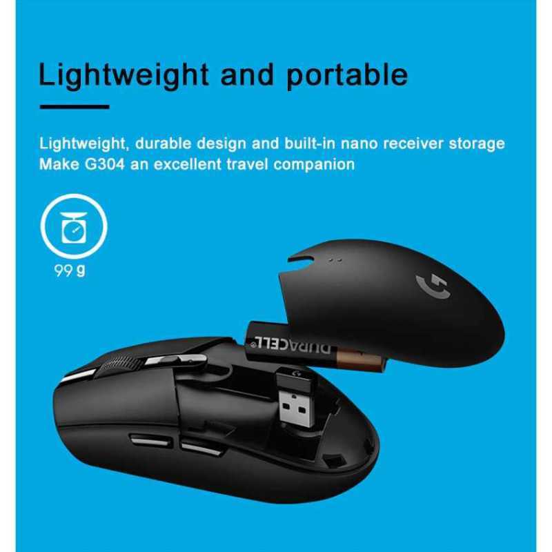 Jual Logitech Lightspeed Wireless Gaming Mouse - G304 Warna Hitam Di ...