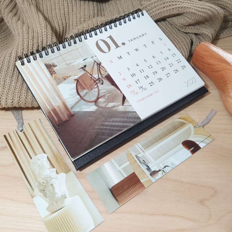 Jual Jual Kalender Meja 2022 Modern Aesthetic Premium Horizontal / Desk ...