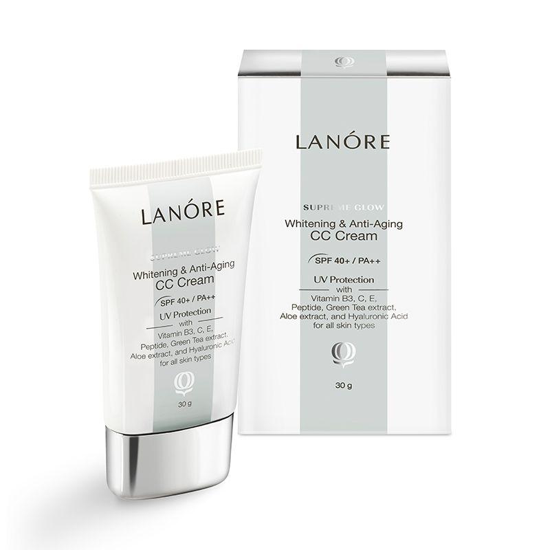 Promo Lanore SPF 40+ PA++ Whitening and Anti Aging CC Cream [30 g ...