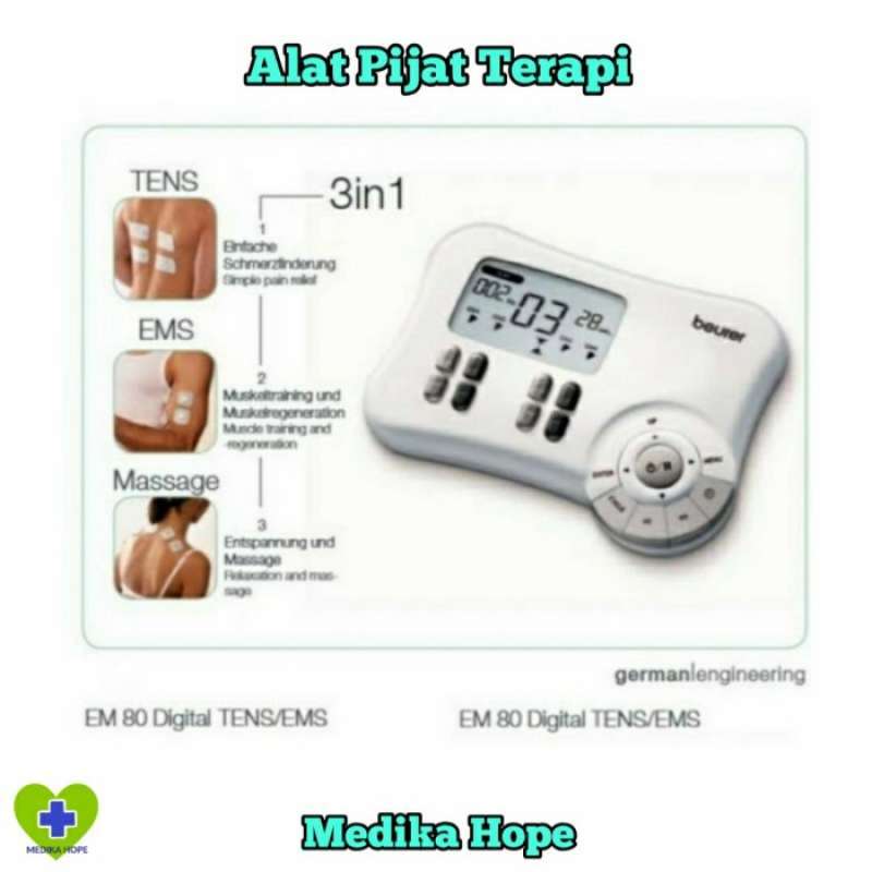 Promo Beurer Digital TENS / EMS Include Pads EM-80/ Beurer EM80 TENS ...