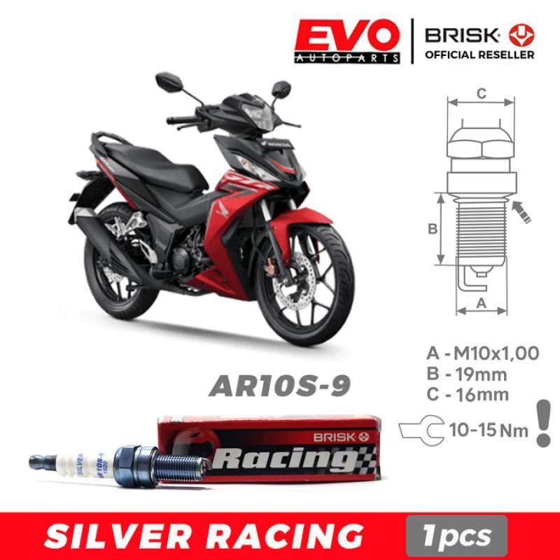 Jual Busi Brisk Silver Racing Ar10s-9 Untuk Motor Honda Supra Gtr 150 ...