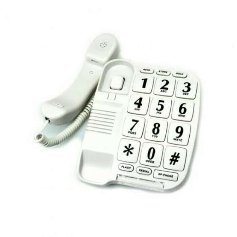 Promo Tahun ini aja kak TELEPON ANALOG TOMBOL ANGKA BESAR TELEPON RUMAH ...