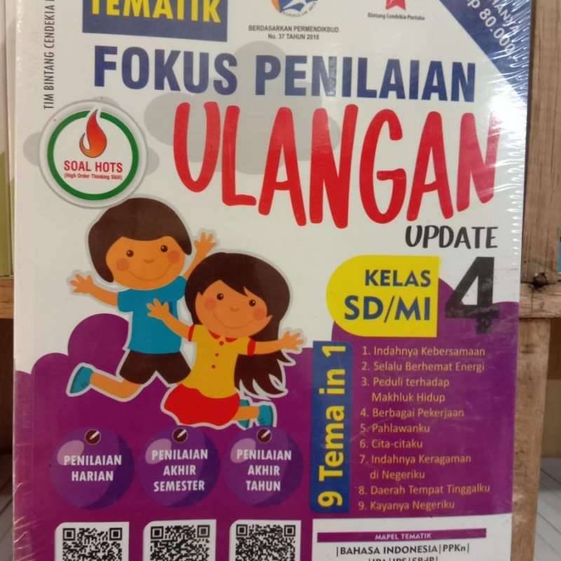 Jual Buku Pendamping Tematik Fokus Penilaian Ulangan SD kelas 4 di ...