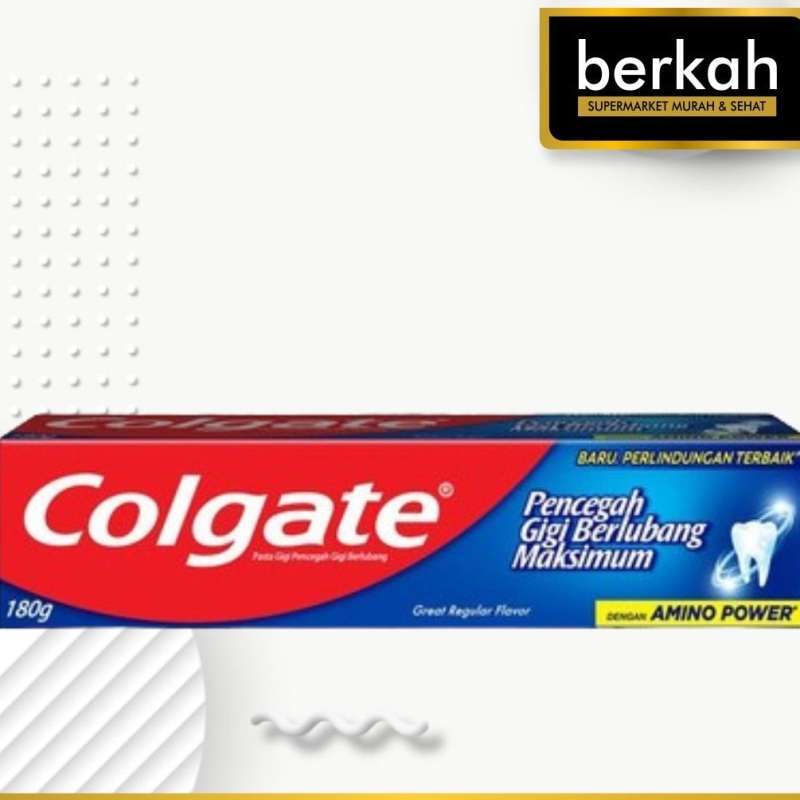 Jual COLGATE GREAT PENCEGAH GIGI BERLUBANG MAKSIMUM 180 GRAM di Seller ...