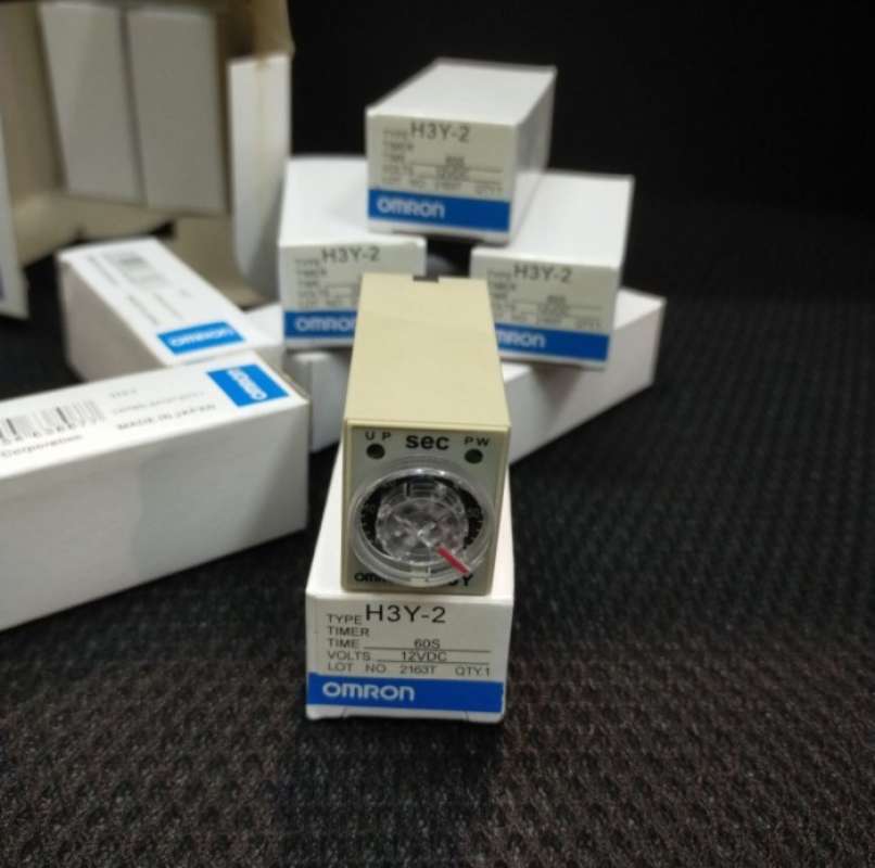 Promo Delay Timer OMRON H3Y-2 DC 12V 0 - 30menit 8 Pin Delay Relay ...