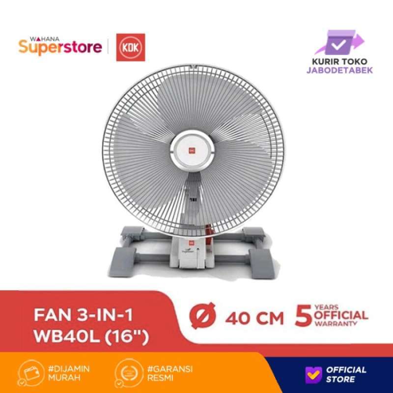 Jual KDK Floor Fan, Desk Fan, Wall Fan 16 Inch - WB40L di Seller ...