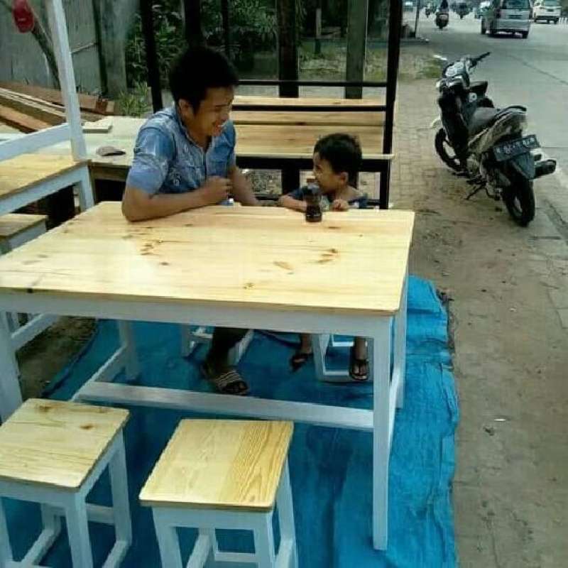 Jual Meja Makan 120x60x75cm, Meja Restoran Sudah Dicat Warna Di Seller ...