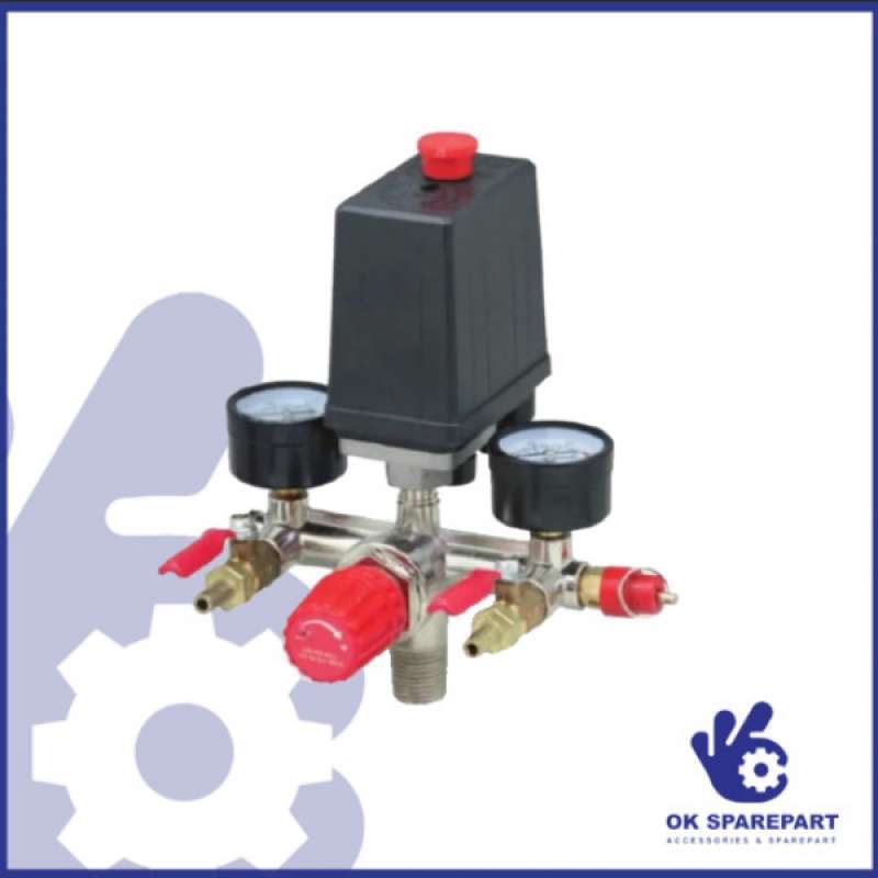 Promo Otomatis Kompresor Set Wipro Set Kran & Safety Valve & Regulator ...