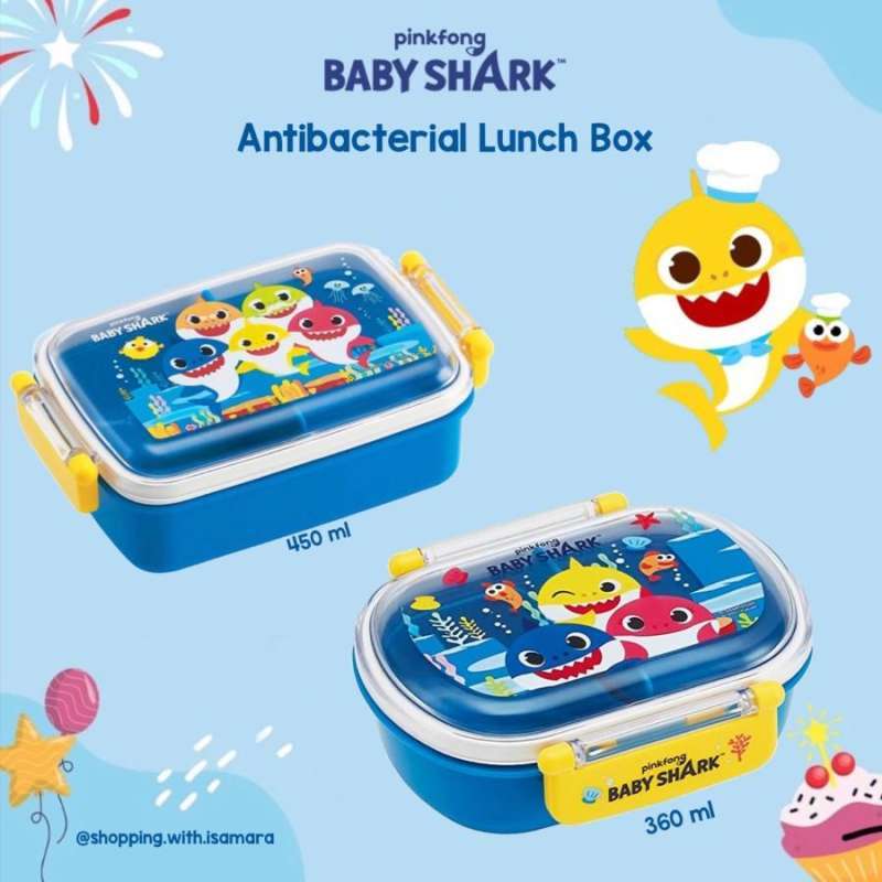 Jual Pinkfong Baby Shark Antibacterial Lunch Box / Tempat Makan ...