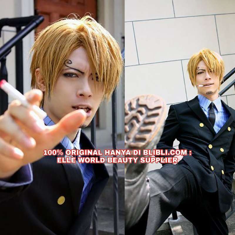 Jual Ready Stock Styled - Wig Sanji Wig Cosplay Anime One Piece Wig ...