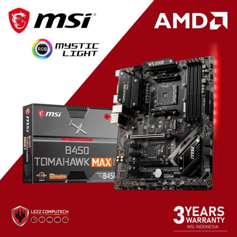 Jual MSI B450 TOMAHAWK MAX II (AMD B450, AM4, DDR4) RYZEN di Seller ...