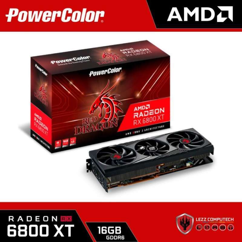 Jual PowerColor RADEON RX 6800 XT RED DRAGON 16GB GDDR6 di Seller Lezz ...