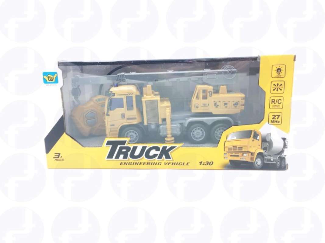 Promo Mainan Anak RC Mobil Truck Set Crane Truk Kontruksi Kuning ...