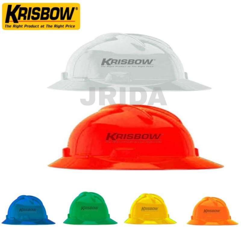 Jual Helmet Safety Full Brim KRISBOW Original / Helm Safety fullbrim ...