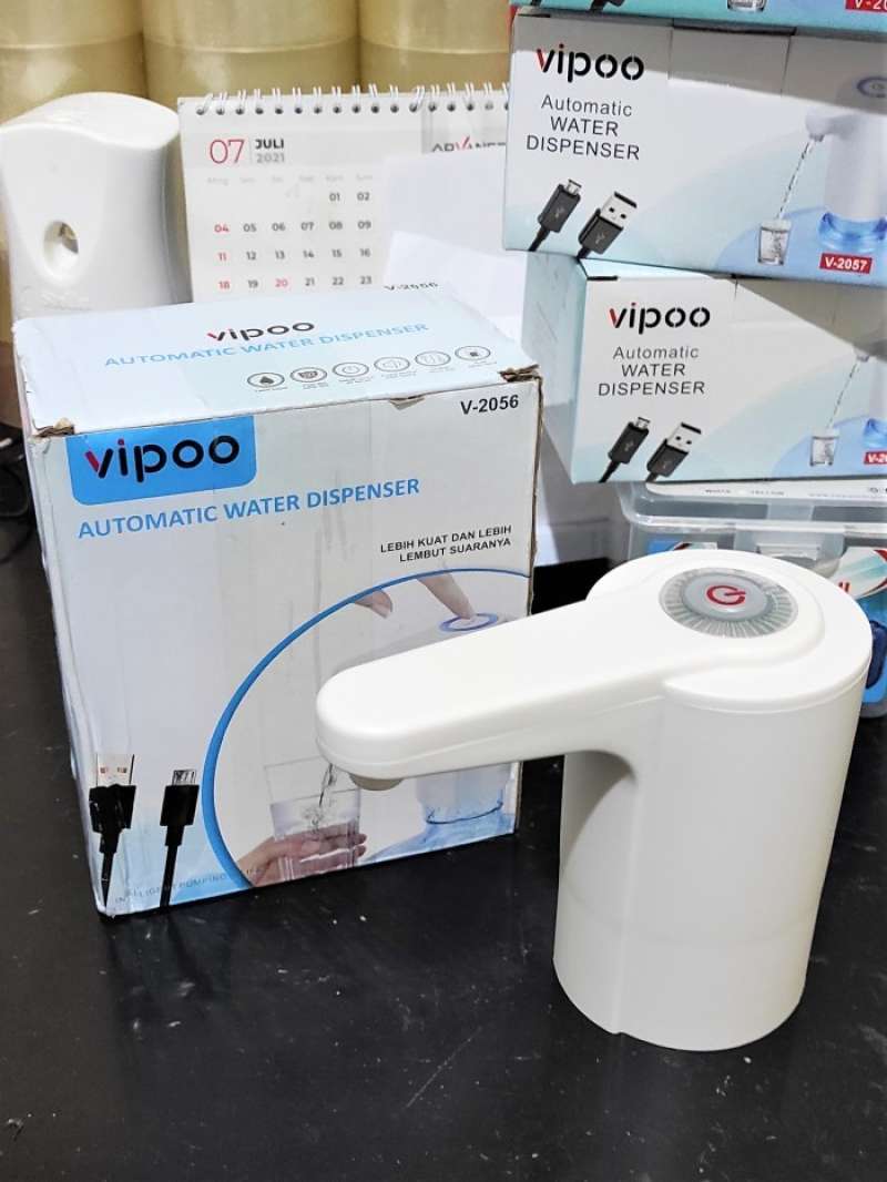 Jual Pompa Galon Elektrik 2056 Original Besar Water Pump Electric Vipoo ...