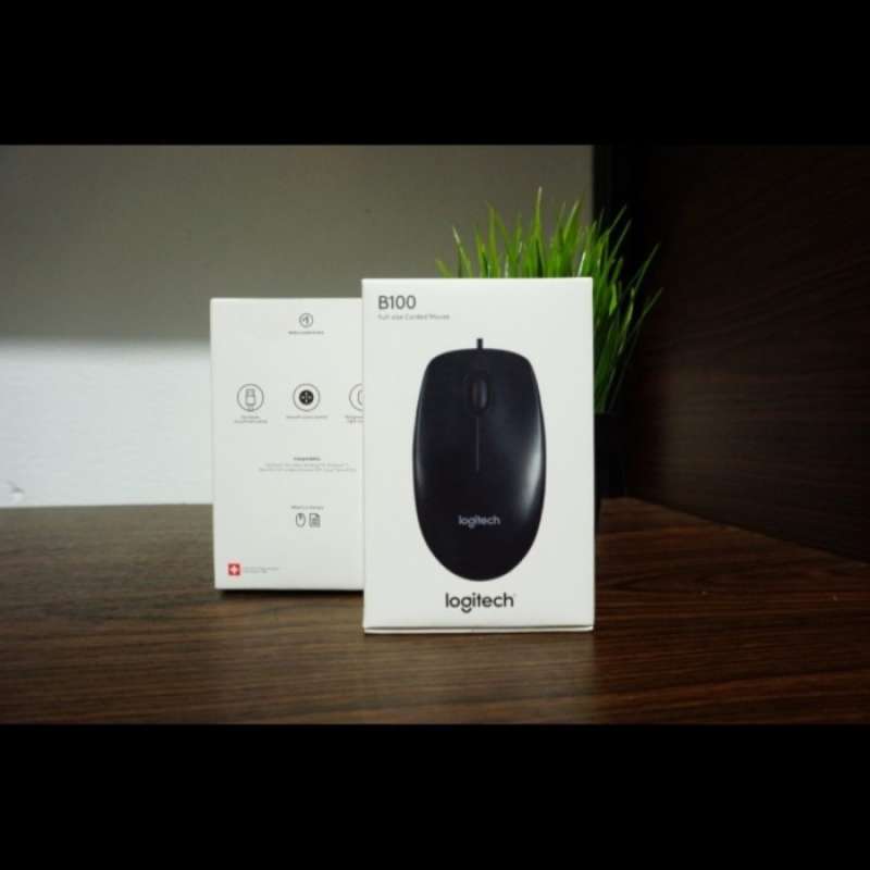 Jual Logitech B100 Optical USB Mouse Original Berkualitas di Seller De ...