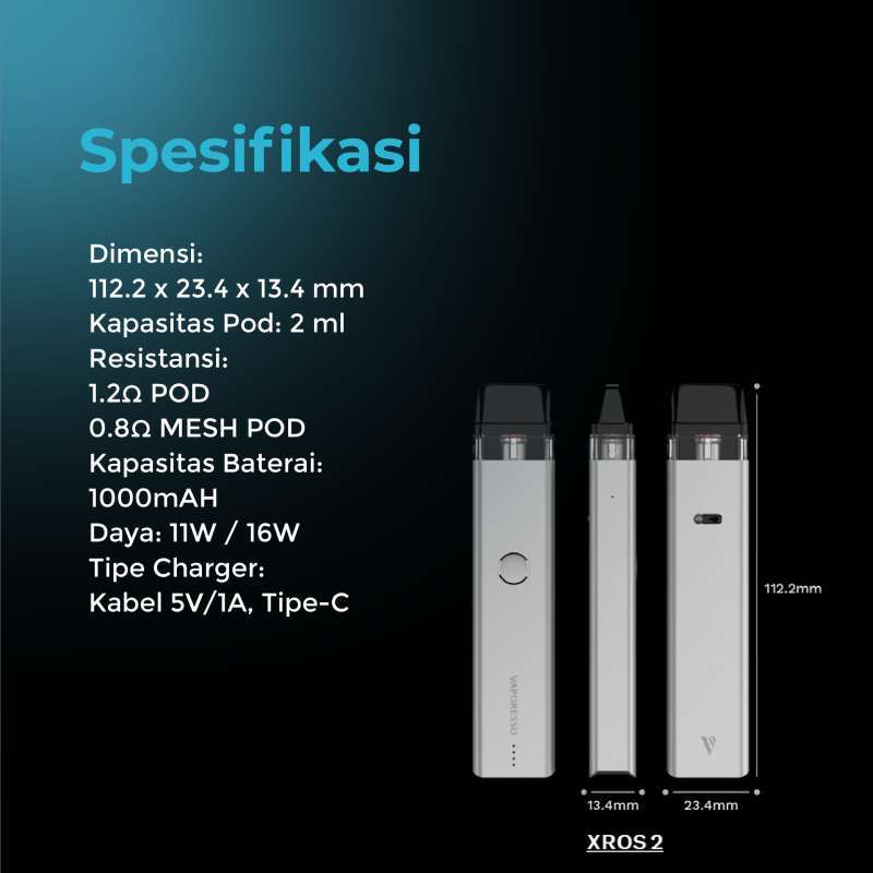 Jual Vaporesso Xros 2 Pod Kit 1000mah 100% Original Di Seller Vaporesso - Neglasari, Kota ...