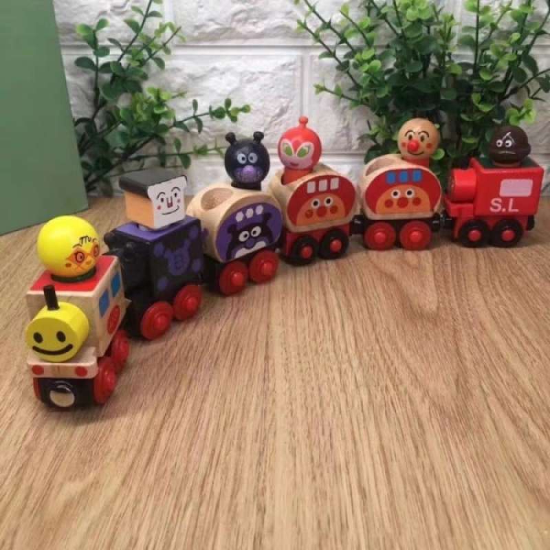 Promo anpanman magnetic train - mainan kereta magnet - pretend play ...