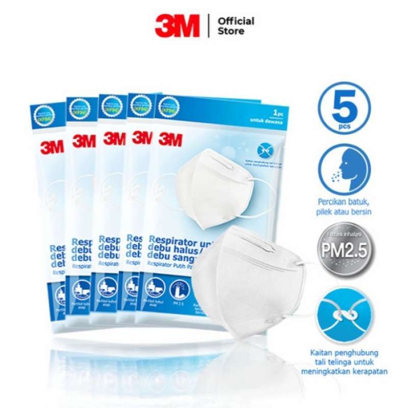 Promo 3M respirator KF94 korea filter dengan teknologi filter 3m Diskon ...