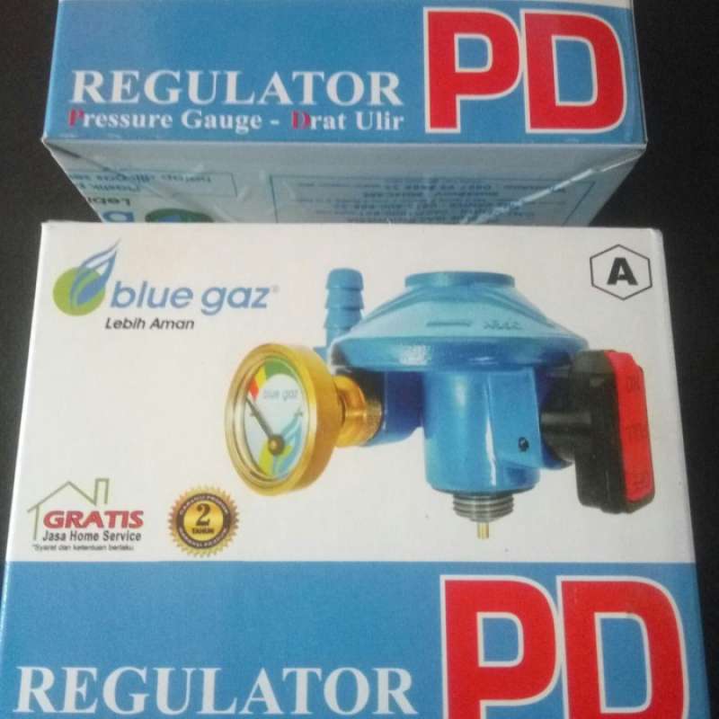 Promo Regulator Tabung Gas LPG Regulator Blue Gaz PD Meteran Drat Ulir ...