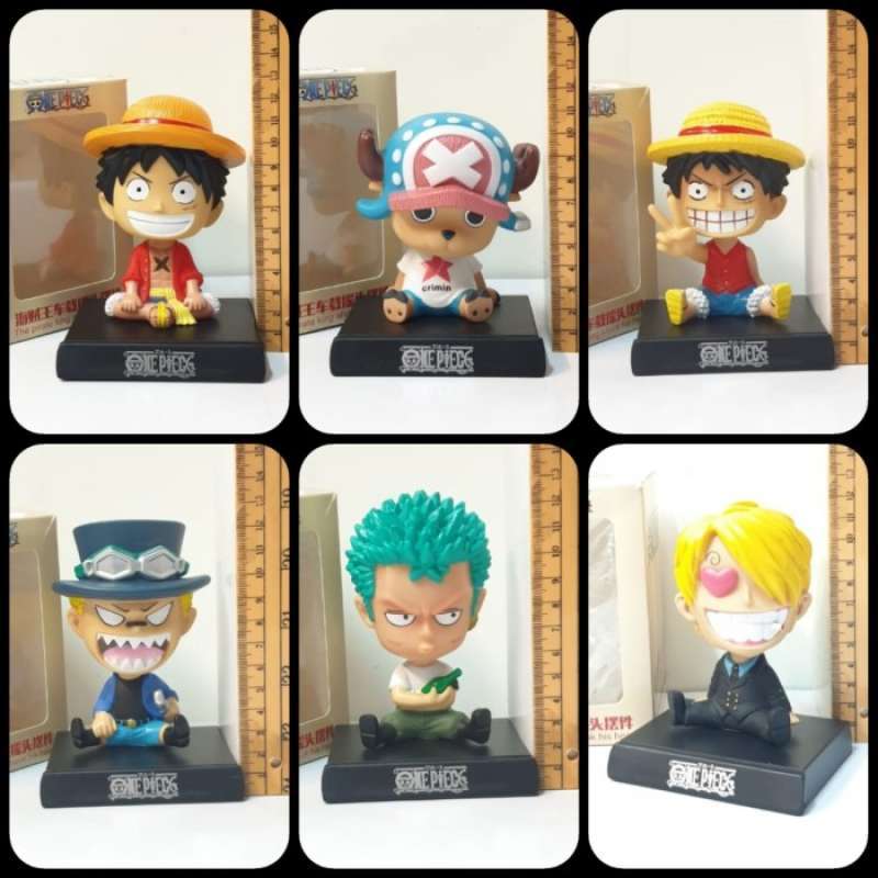 Jual Pajangan Mobil One Piece Luffy Tony Chopper Bobblehead Dashboard ...