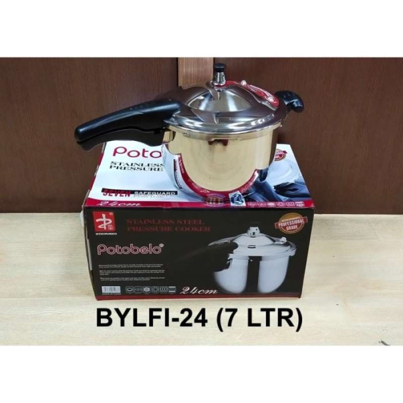 Jual Panci Presto Potobelo Pressure Cooker 7 Liter 24 cm Stainless ...