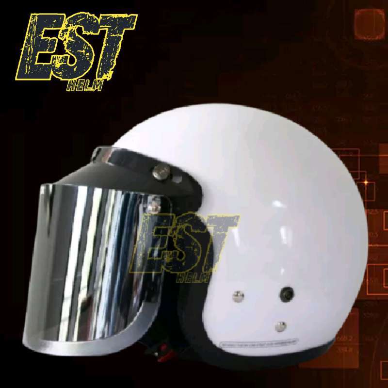 Promo Helm cargloss ukuran dewasa Putih gloss ORI DCS Diskon 58% di ...