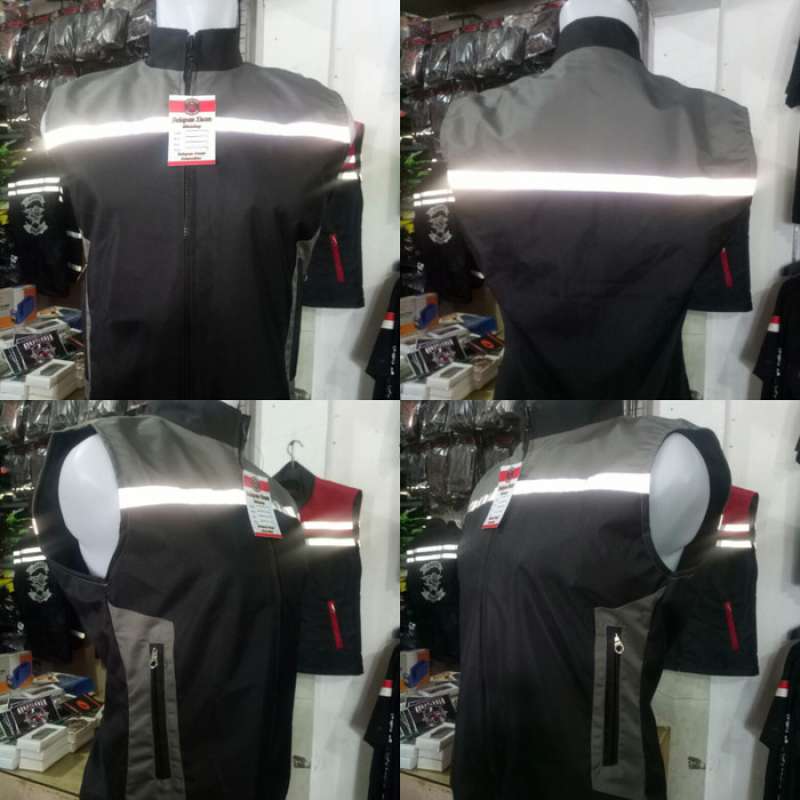 Promo rompi touring rompi motor rompi harian taslan abu Diskon 50% di ...