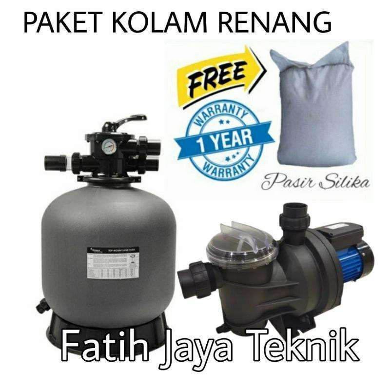 Jual Paket Pompa Kolam Renang 1Hp Mortex + Sand Filter Emauk V350 Pasir ...