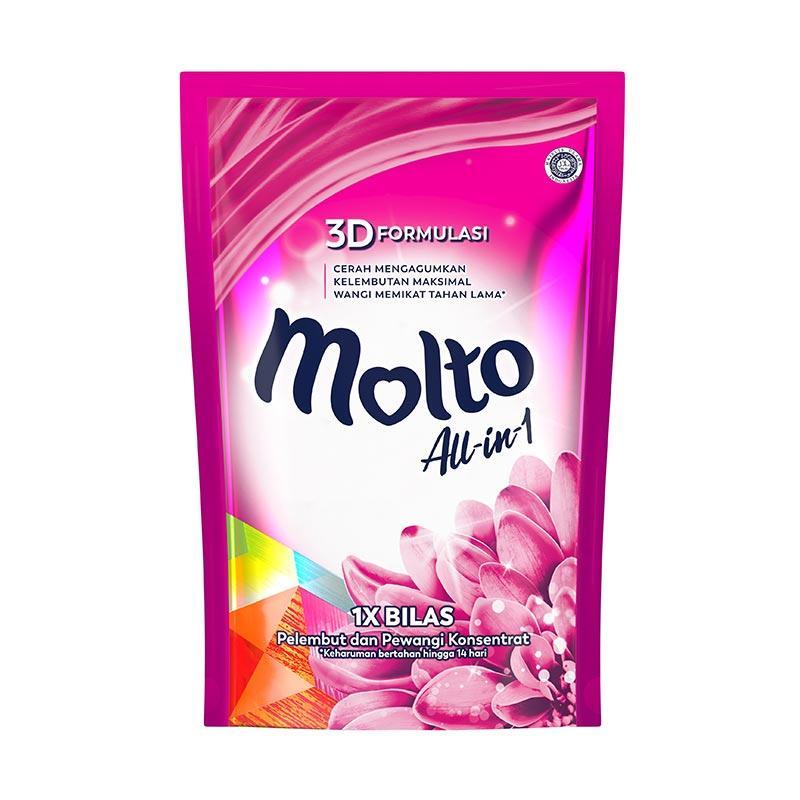 Promo Molto All In 1 Pink Pelembut Dan Pewangi Pakaian [250 Ml/ Pouch ...