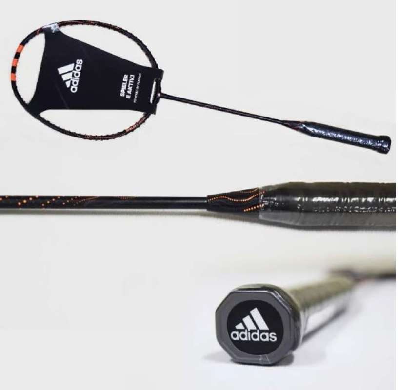 Jual Paket Raket Badminton Adidas Aktiv.1 Black Dan Senar Adidas Wucht ...