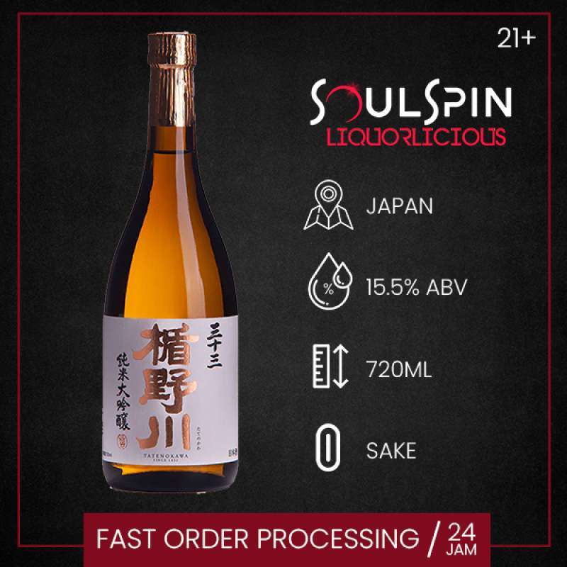 Jual Tatenokawa 33 Junmai Daiginjo Sake 720ml Di Seller Soulspin Liquorlicious Official Store ...