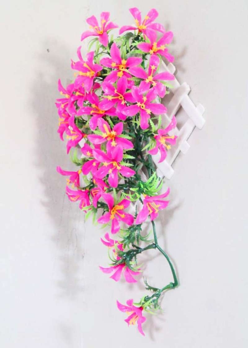 Jual bunga artificial dinding teralis tralis / artificial flower wall ...
