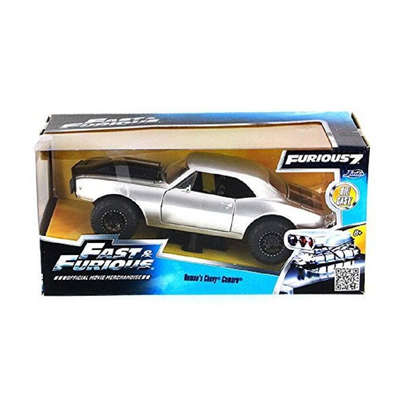 Promo Jada Fast & Furious 7 Roman s Chevy Camaro Die Cast - Silver [1 : ...