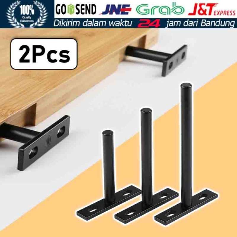 Promo 2pcs Bracket Ambalan Melayang Besi Rak Dinding Floating Shelf ...