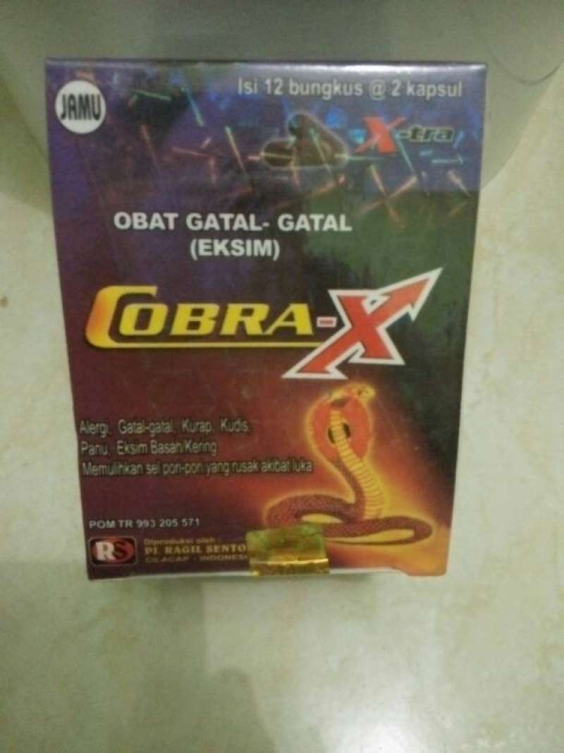 Jual Diskon Obat Gatel+Cobra X Kapsul 1Box 12sachet@2kapsul+Obat Alergi ...