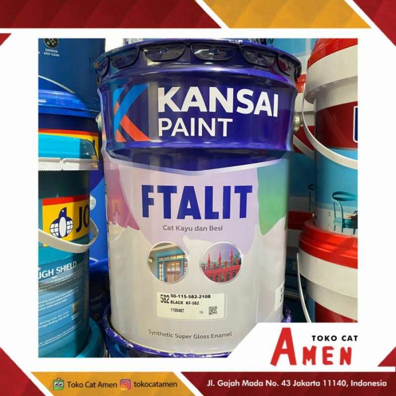 Promo Kansai Ftalit Gloss 20Kg / Cat Kayu Dan Besi Diskon 17% di Seller ...