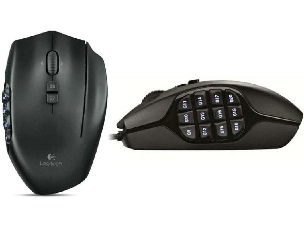 Jual Logitech G600/g 600 Mmo Gaming Mouse Black/hitam Di Seller ...