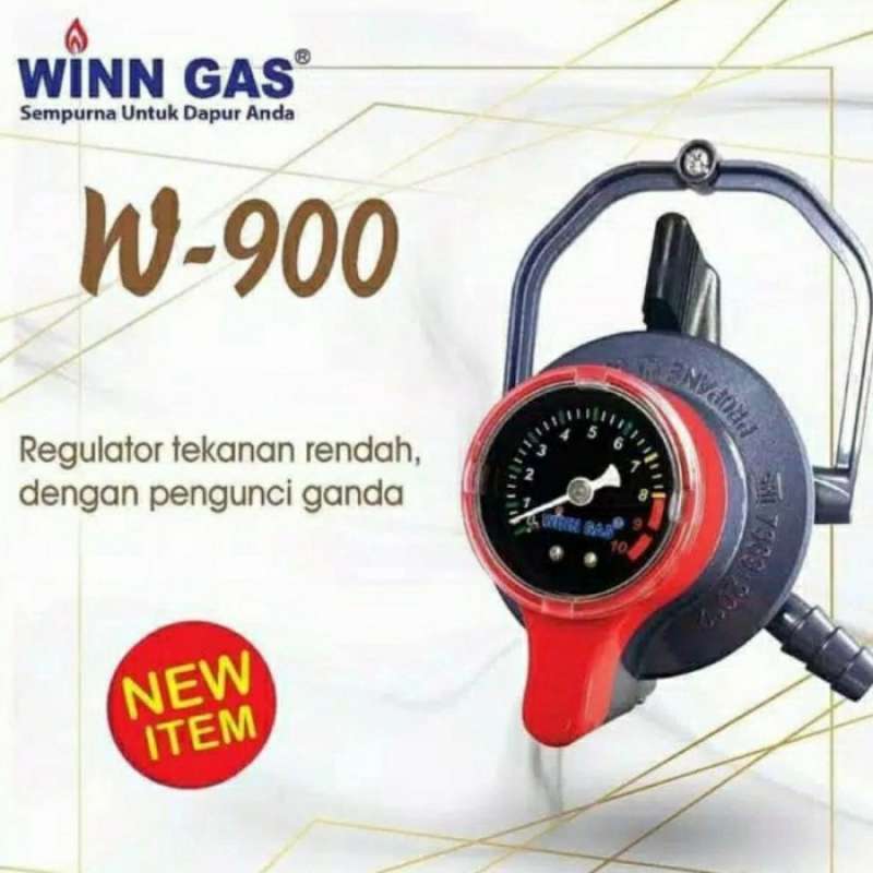 Jual REGULATOR WINN GAS W900M REGULATOR LPG METER REGULATOR DOUBLE LOCK ...