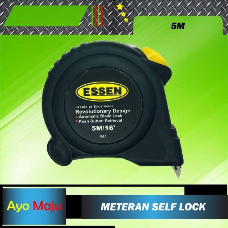 Jual Meteran Self Lock 5M ESSEN di Seller Odettee Shop - Wanasari, Kab ...