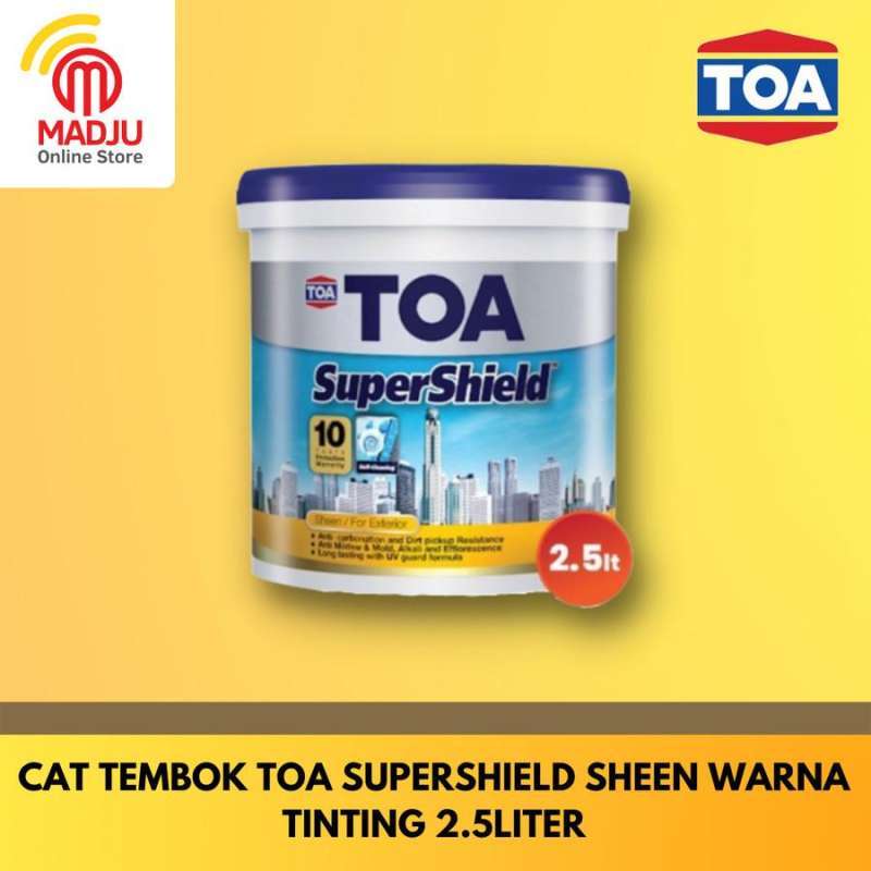 Jual Cat Tembok TOA Supershield Sheen Warna Tinting 2.5Liter di Seller ...