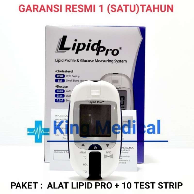 Jual Lipid Pro Meter + Strip Lipid Pro Isi 10 Test Strip di Seller ...