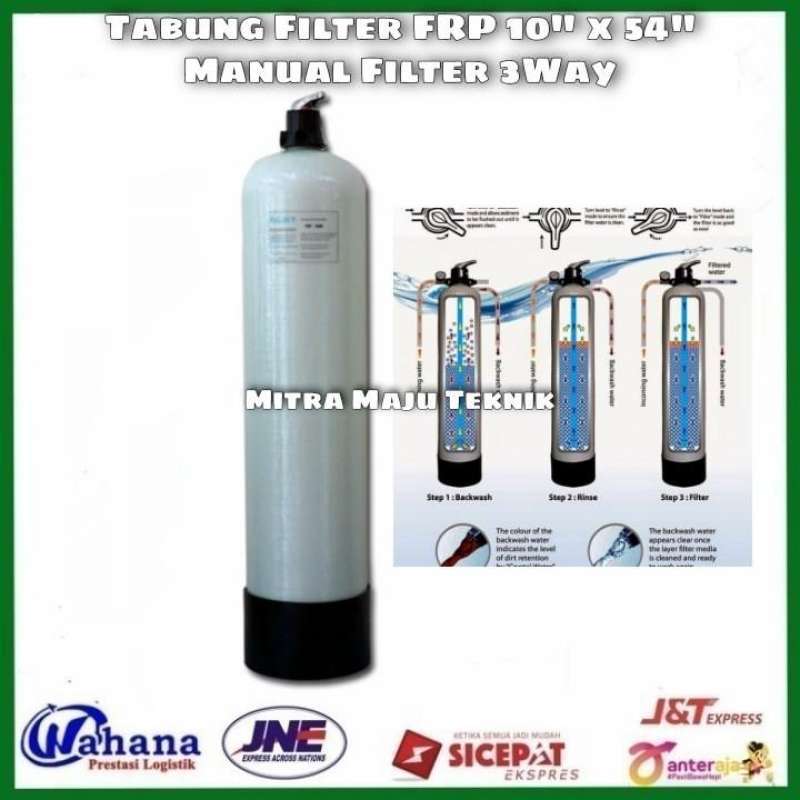 Jual Tabung Filter Frp 10 X 54 Manual Filter 3way Tabung Untuk Filter ...