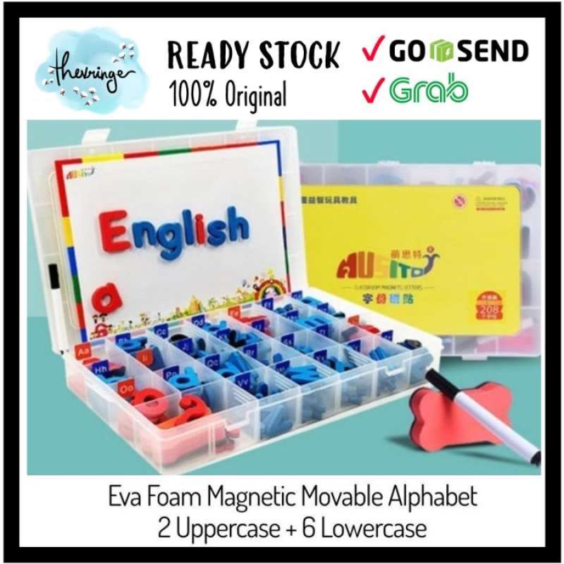 Jual MONTESSORI Eva Foam Magnetic Movable Alphabet Lowercase ...