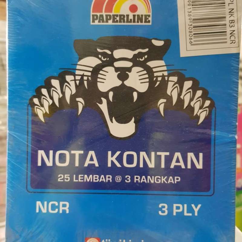 Jual Nota kontan NCR PAPERLINE Besar 3 Ply isi 10 buku temurah di ...