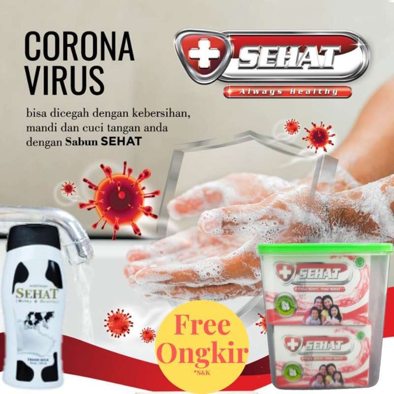 Jual SEHAT Paket Body Wash Fresh Milk dan Perisai Sabun Batang [200 ml ...