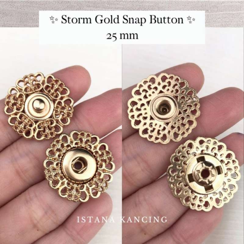Jual Kancing Snap 25mm 2,5cm Coat Blazer Mewah Unik Strom Snap Button ...