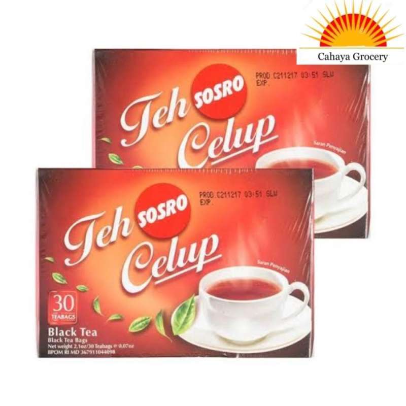 Jual Teh Celup Sosro Black Tea 30's X 10 Pcs Di Seller Cahaya Grocery ...