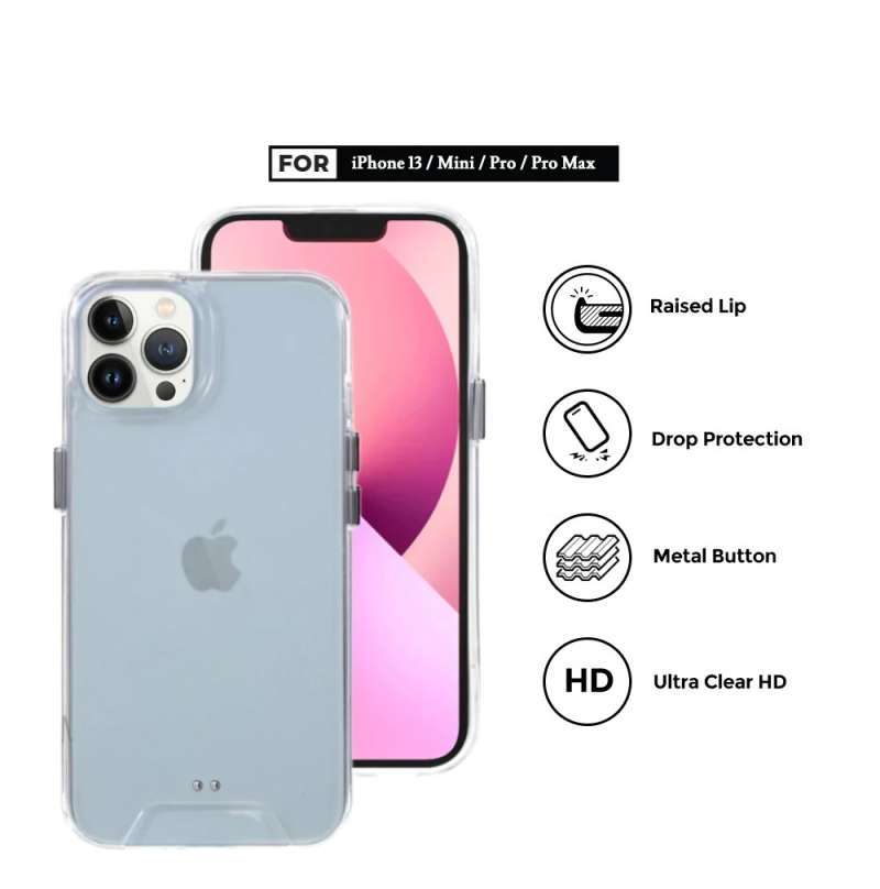 Jual Case iPhone 13 Pro Max Mini OctaGoods Dual Tough Clear Hybrid ...