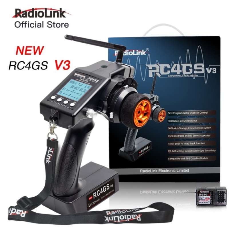Jual Radiolink Rc4gs V3 5ch Receiver R6fg Gyro Transmitter Rc Car Rc
